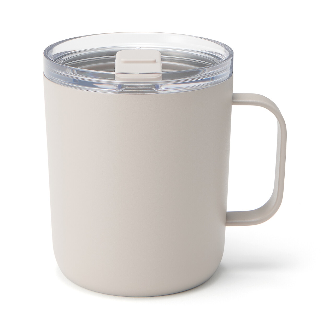 MUJI 무인양품 공식 온라인스토어 : 스테인리스 눈금이 있는 보온 보냉 머그컵 · 뚜껑 포함 · 400ml · 그레이베이지